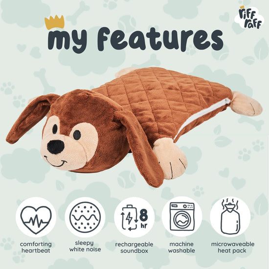 Riff Raff Pets: Puppy Comforter with Heartbeat & Heat Bag - Ultimate ...