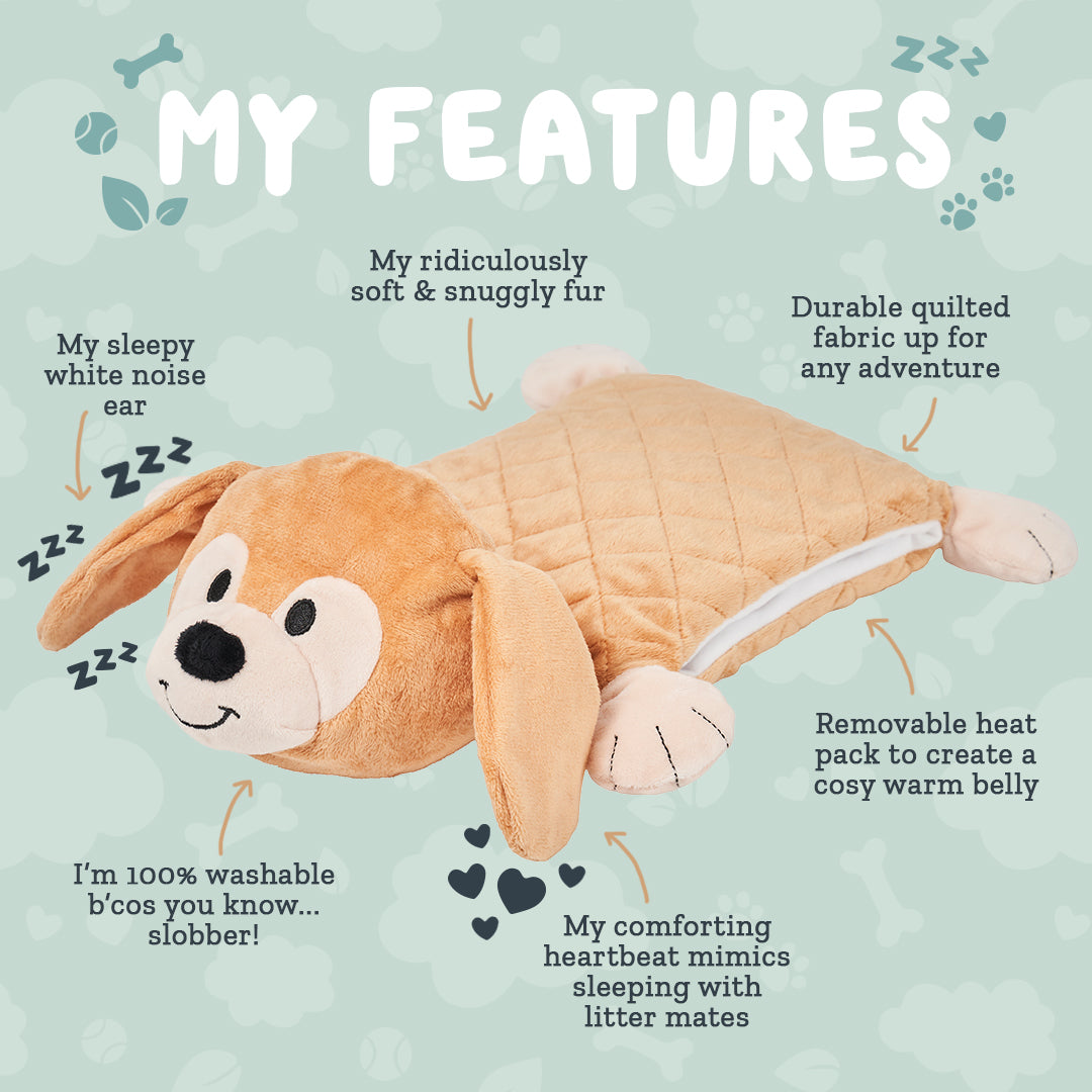 Riff Raff Pets: Puppy Comforter with Heartbeat & Heat Bag - Ultimate ...